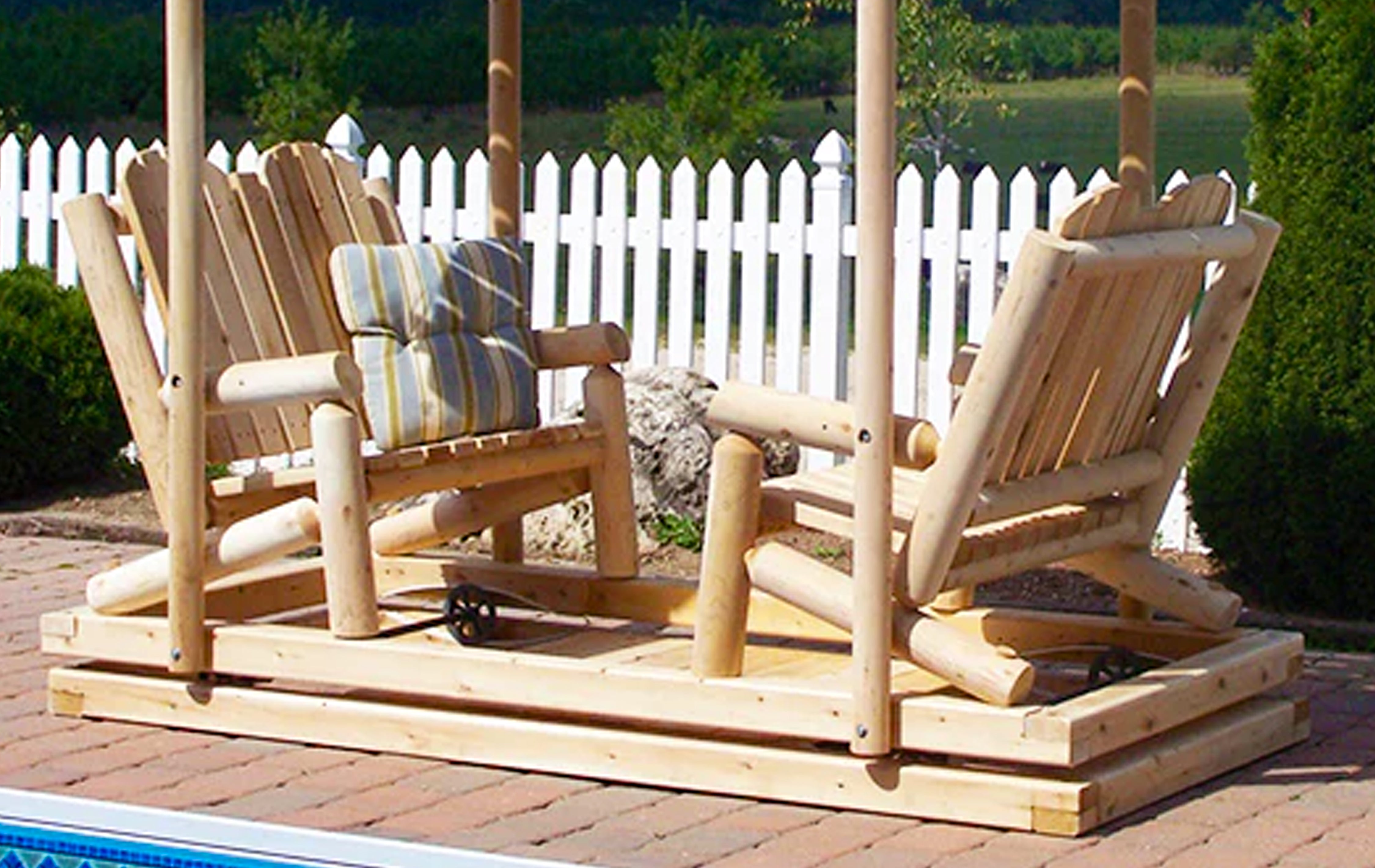 Log Outdoor Seating