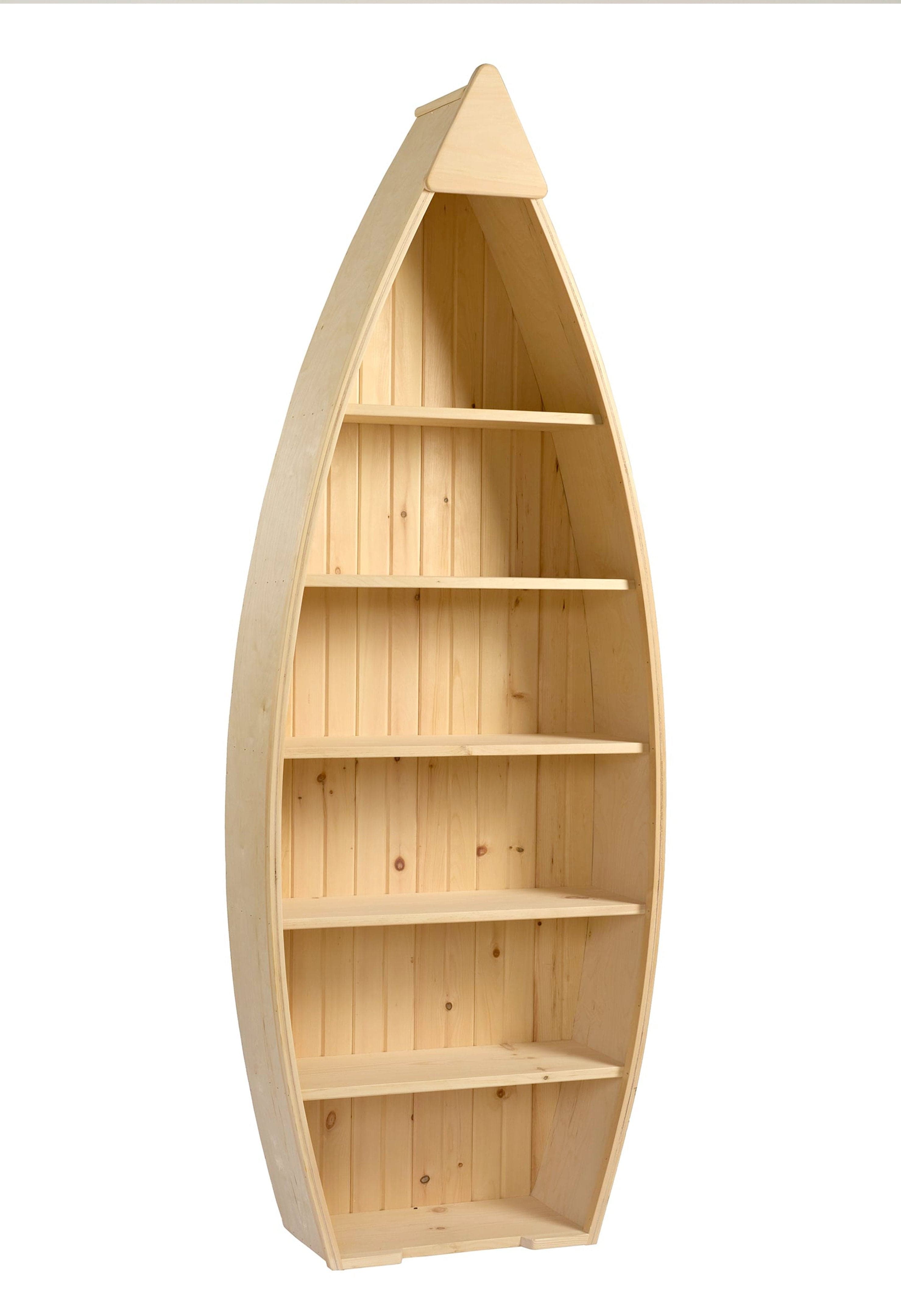 5ft or 7ft Canoe Shelf – Log Furniture and More