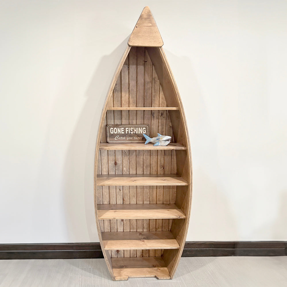 5ft or 7ft Canoe Shelf – Log Furniture and More