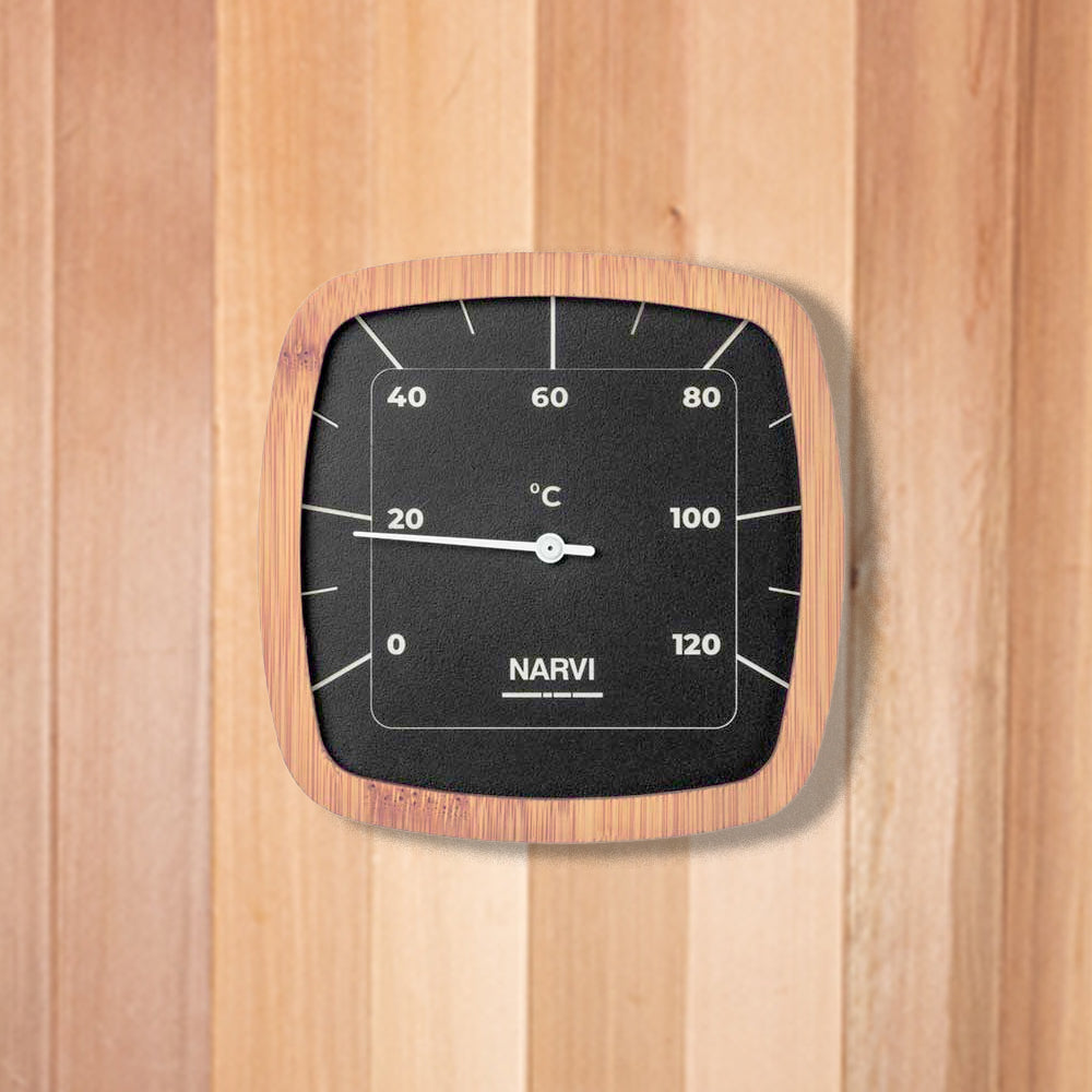 Narvi Black Thermometer • Log Furniture and More
