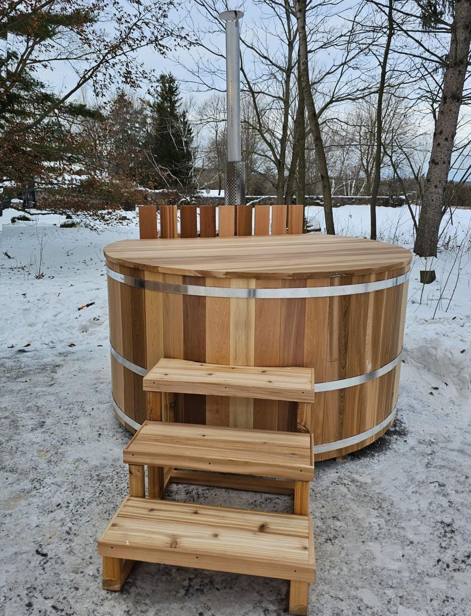 Original Cedar Hot Tub • Log Furniture and More