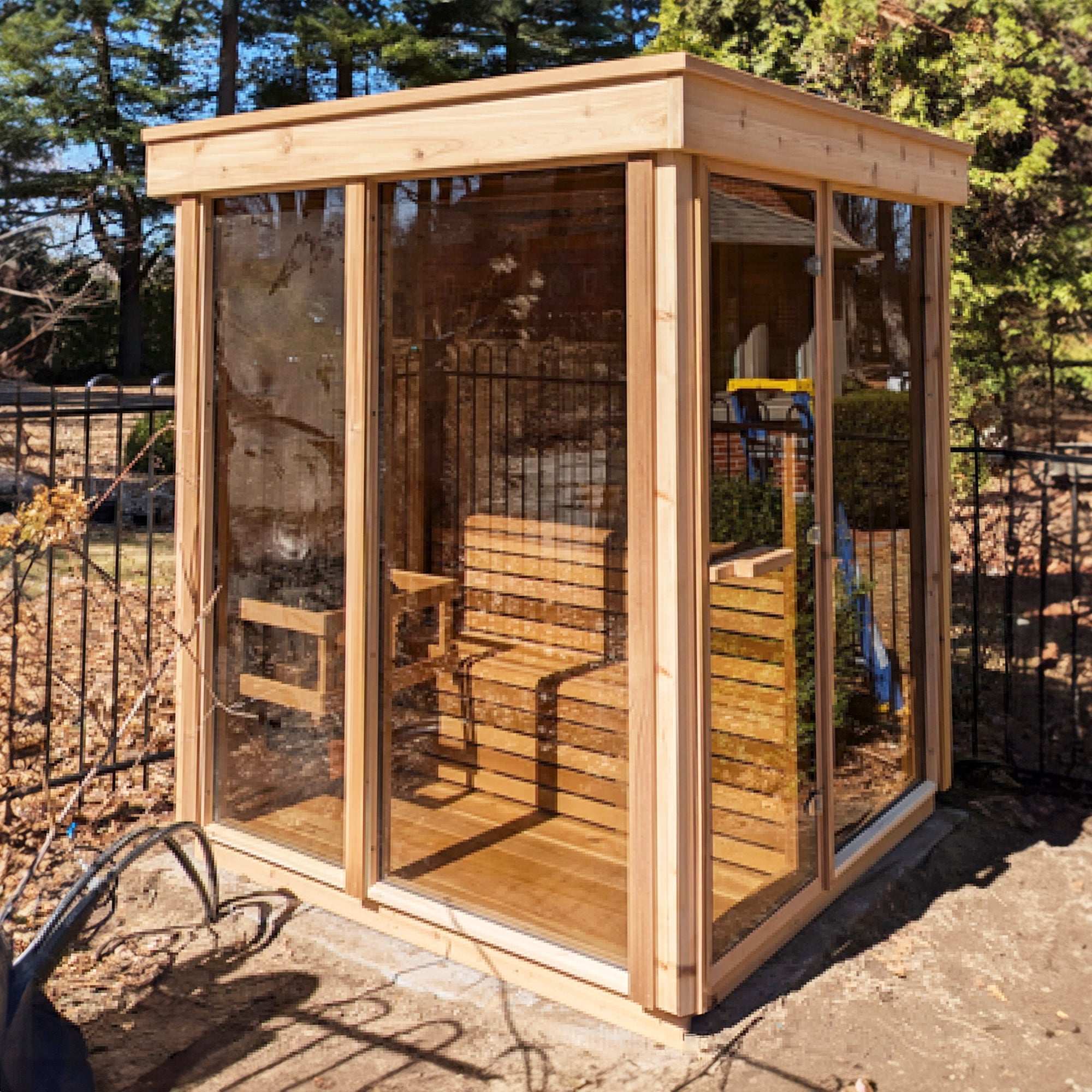 Customized Pure Cube Sauna • Log Furniture and More