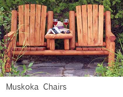 Single Log Chair with Cushion – Log Furniture and More